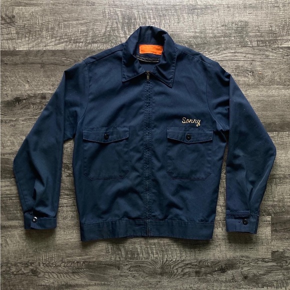 Jackets & Coats | Vintage 197s1980s Chainstitches Mechanics Jacket ...